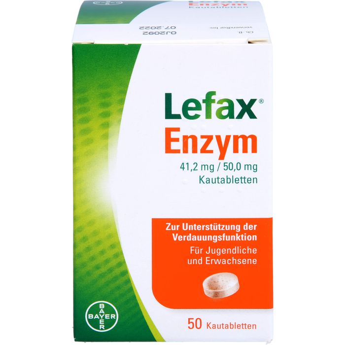 Delivery service from Germany - LEFAX Enzyme Chewable Tablets, 50 pcs