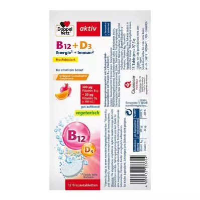 Delivery service from Germany - DOPPELHERZ Vitamin B12+D3 effervescent ...